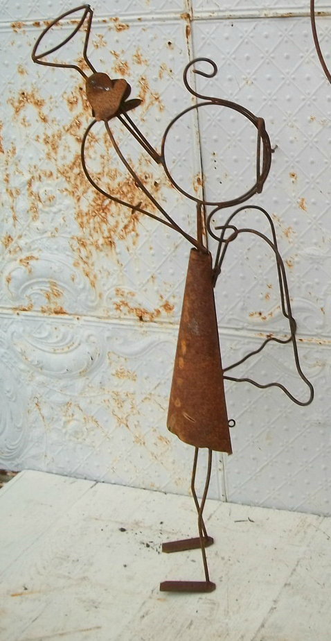 Small Metal Angel Holiday Decor - Christmas Decor