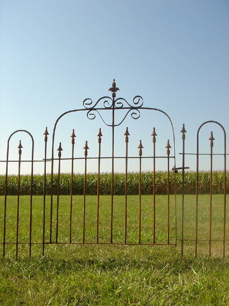 Small Ornate Iron Gate For Front Yard - 3 ft