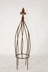 25" Wrought Iron Twist Obelisk Trellis - Garden