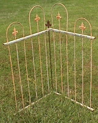 Small Wrought Iron Corner Section - Fencing