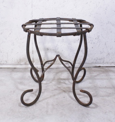 14" Small Wrought Iron Table Patio Furniture
