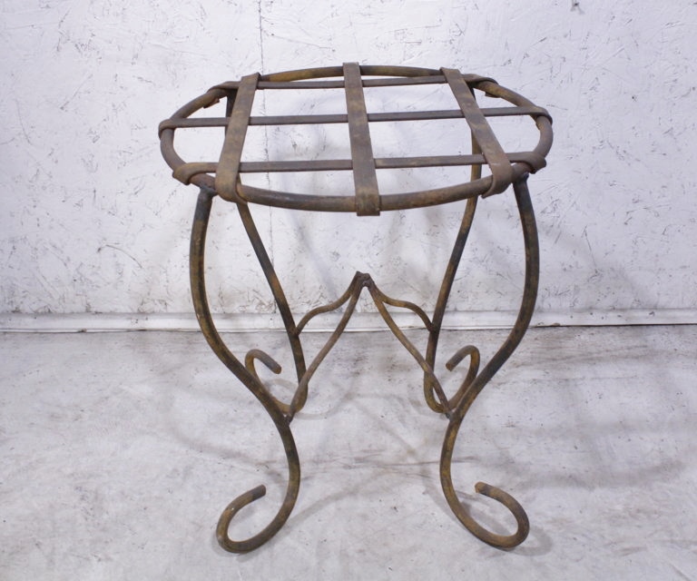 14" Small Wrought Iron Table Patio Furniture