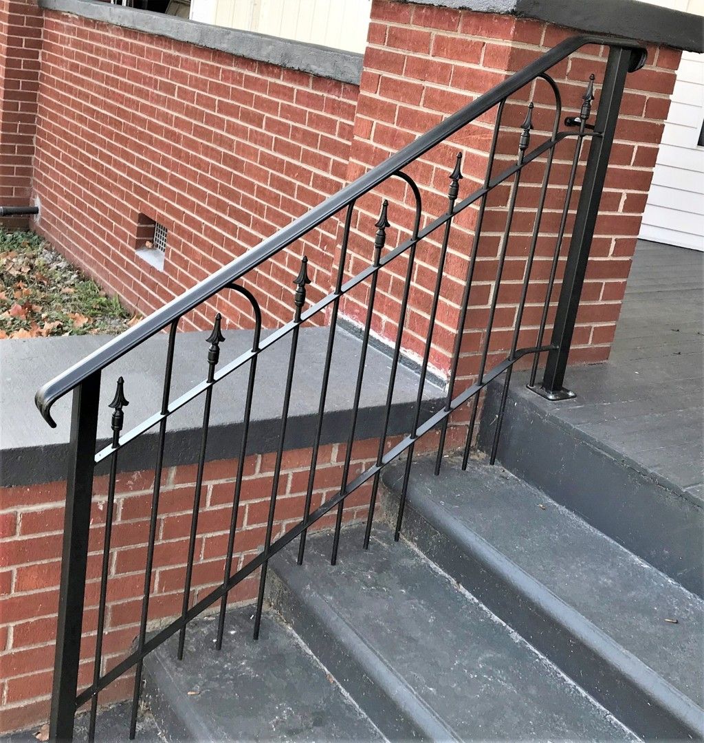Stair Railing for Historical 1920' Home - Metal Hoop and Spear