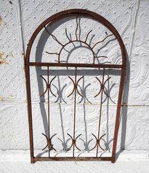 Sun Architectural Wall Hanging - Recycled Metal Hanging Sign