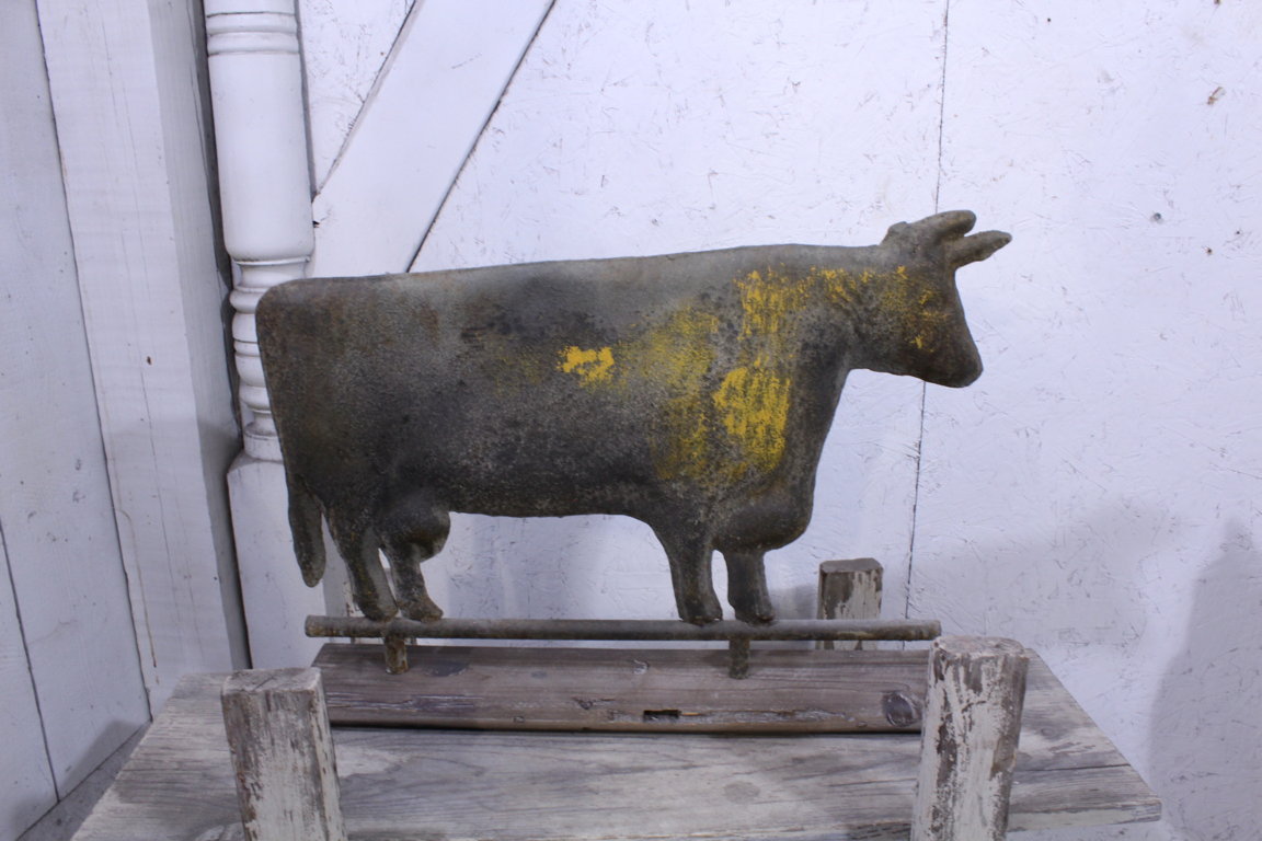 Rustic Cow Table Top Weathervane Farm Yard Home Decor