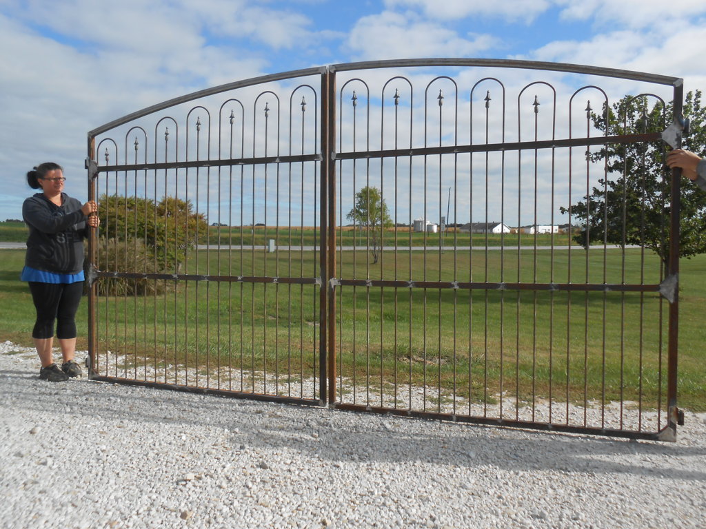 Tall Security Driveway Gates - Residential - Business 6't x 12'w