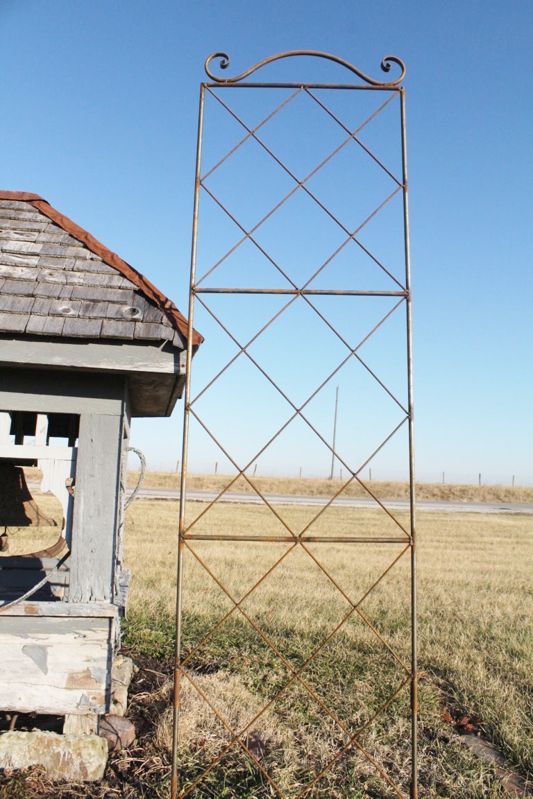 Tabitha Tubular Iron Trellis Plant Support