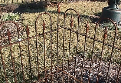 Two Sections of Interlocking Fence