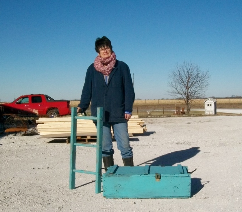 Vintage Turquoise - Great Color for Ladder or Trunk