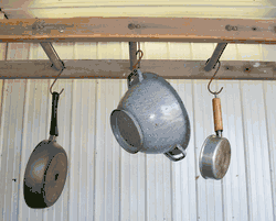 Vintage Wooden Ladder Pot Racks - Laundry Drying Organizers