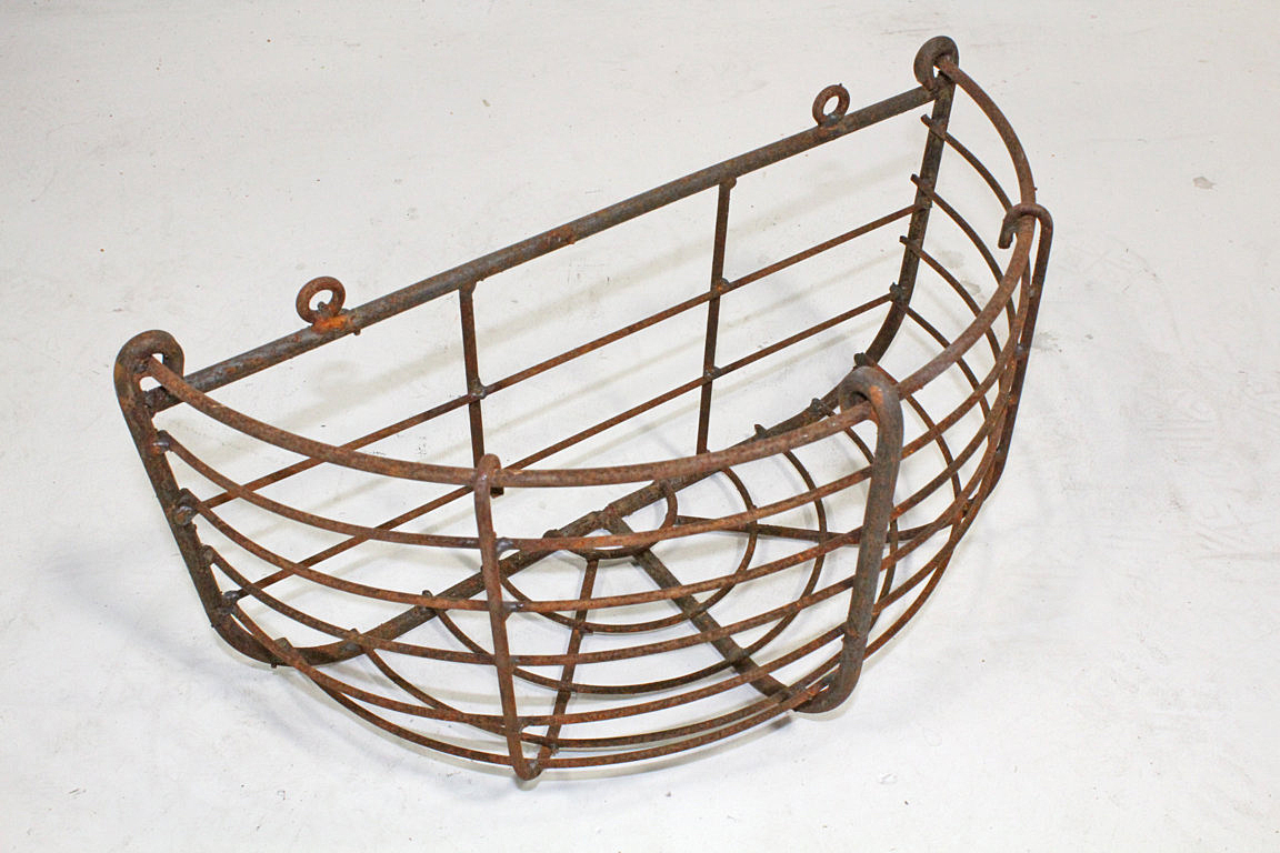 Vintage Wooden Ladder Storage Rack Handyman w/ Basket