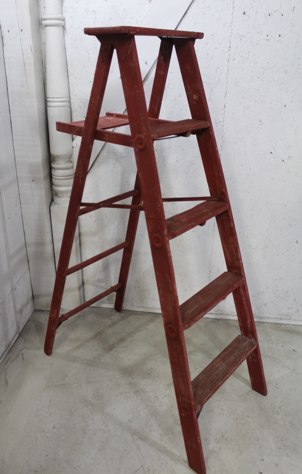 Vintage Wooden 5 Step Ladders - Styles Vary