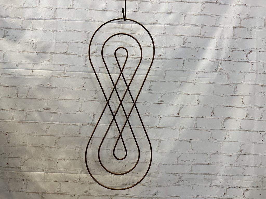 Hanging Metal Figure 8- Infinity Loop- Decoration