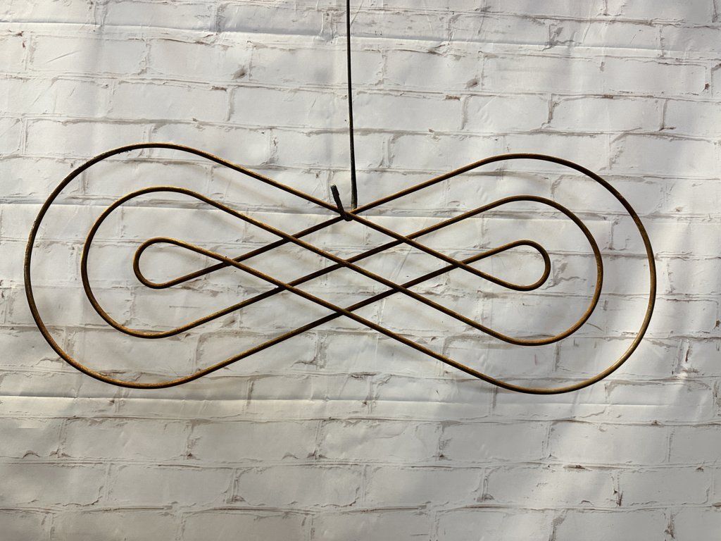 Hanging Metal Figure 8- Infinity Loop- Decoration