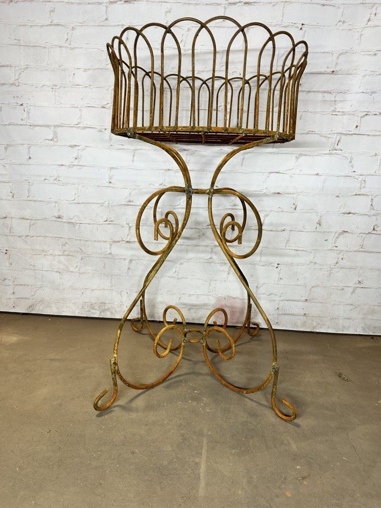 Wrought Iron 34.5" Plant Stand - Metal Pot Holder