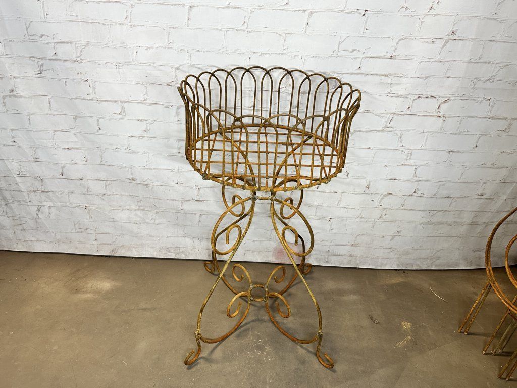 Wrought Iron 34.5" Plant Stand - Metal Pot Holder