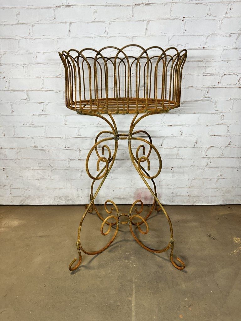 Wrought Iron 34.5" Plant Stand - Metal Pot Holder