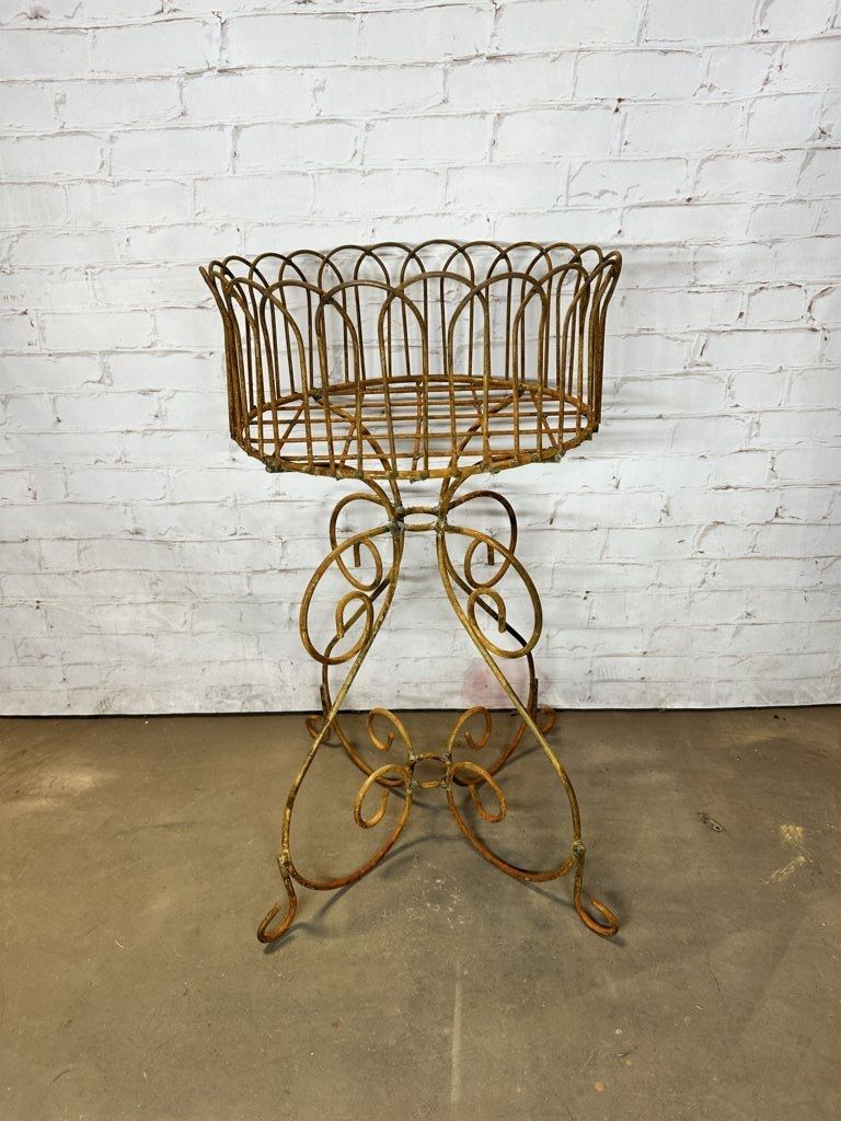 Wrought Iron 34.5" Plant Stand - Metal Pot Holder