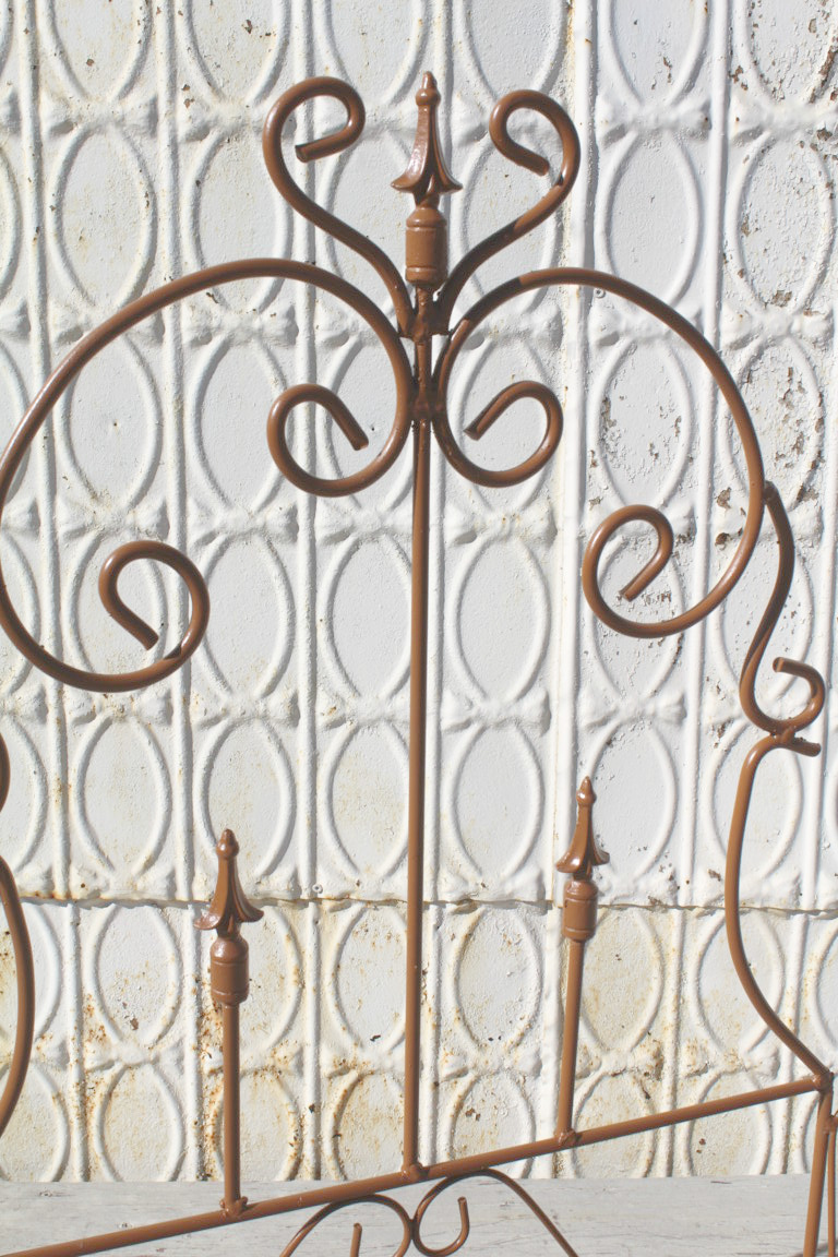 Wrought Iron 33" Spear Fence Window Box - Wall Planter