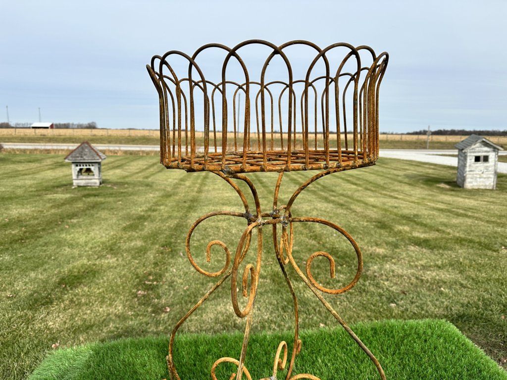 Wrought Iron 34.5" Plant Stand - Metal Pot Holder