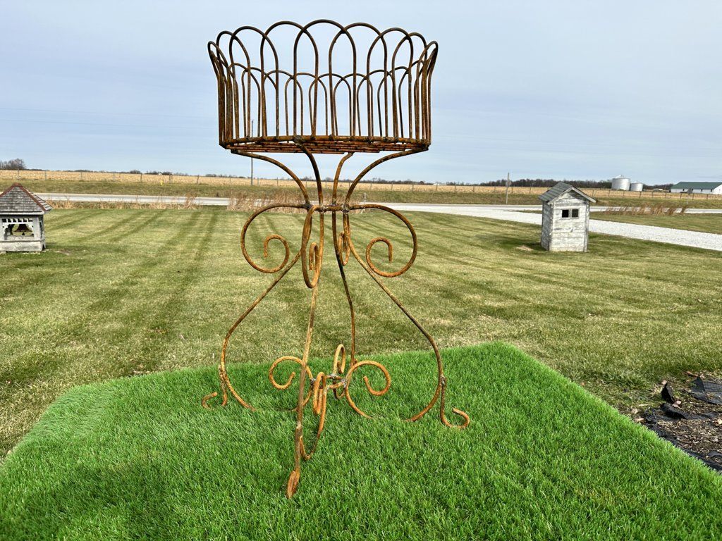 Wrought Iron 34.5" Plant Stand - Metal Pot Holder