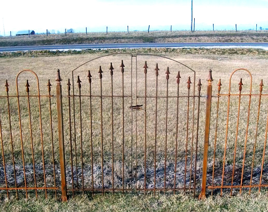 Wrought Iron 4' foot tall Center Divide Gate