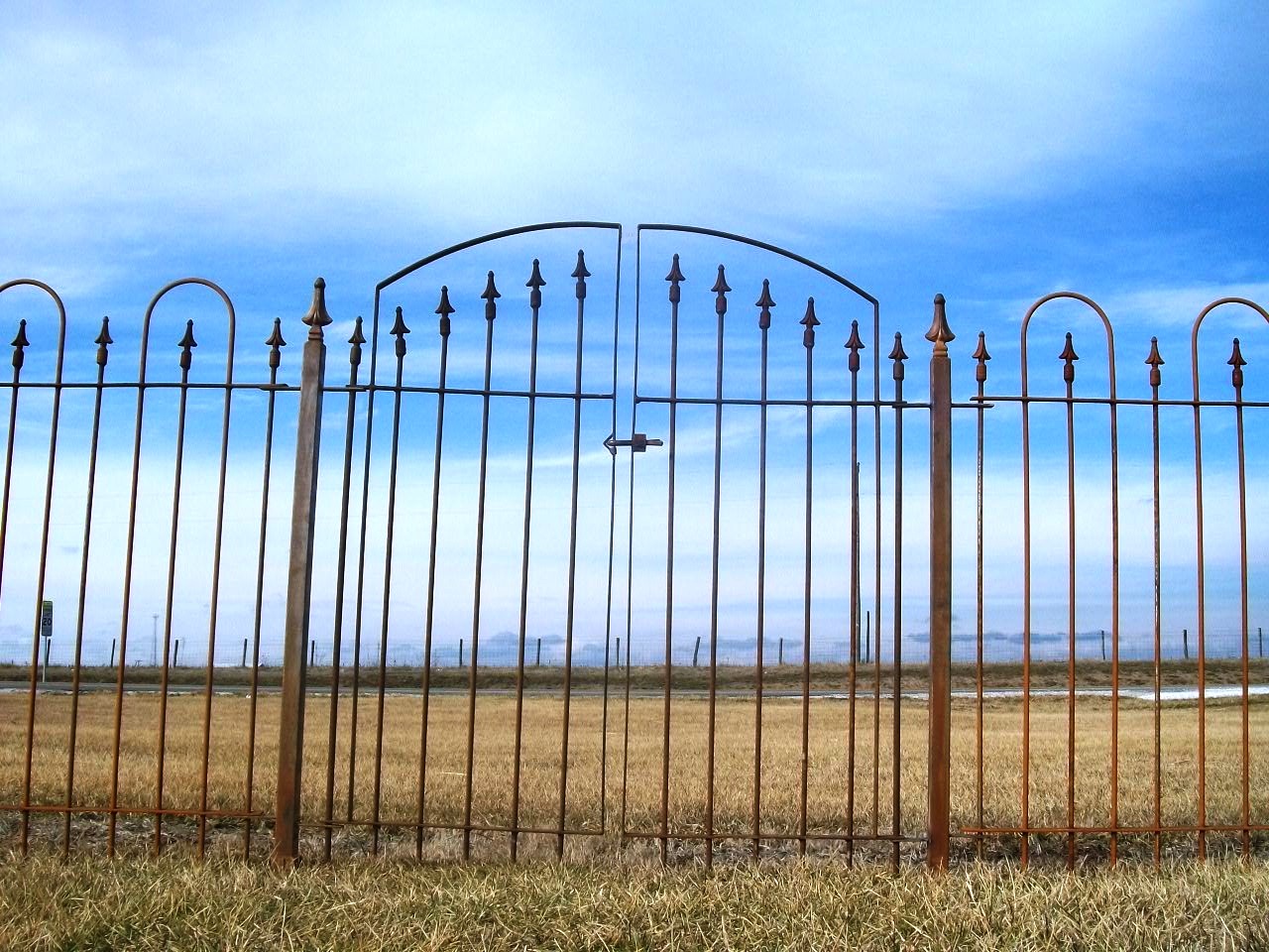 Wrought Iron 4' foot tall Center Divide Gate