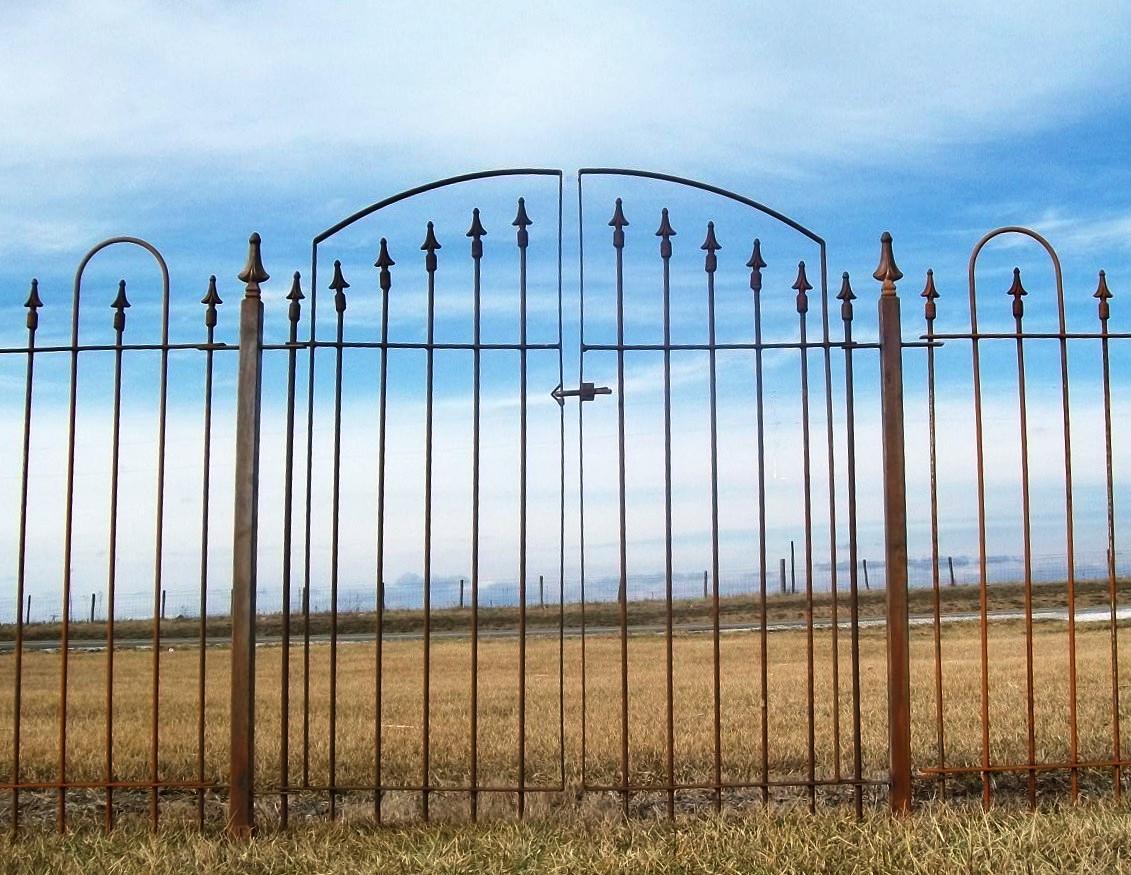 Wrought Iron 4' foot tall Center Divide Gate