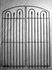Wrought Iron Fence Gate - Solid Metal Gate - 6 ft x 5 ft