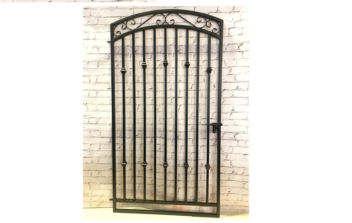 Wrought Iron 6ft Delaware Entry Gate - Secure Metal Entrance