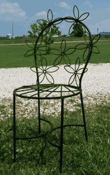 Wrought Iron Adult Daisy Chair