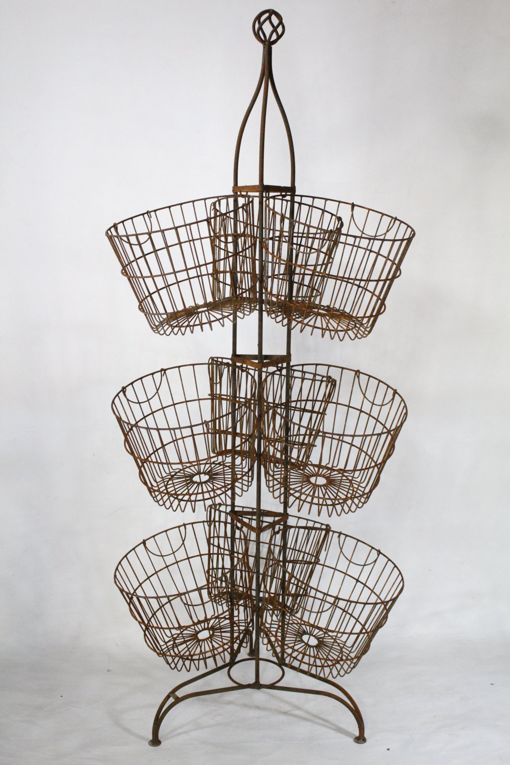 Wrought Iron Basket Stand Great Store Display Basket Tree