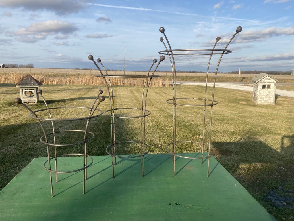 Wrought Iron Bella Topiary Trellis Plant Support 3 Sizes