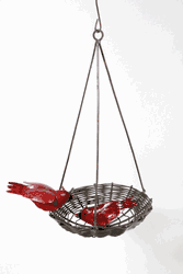 Wrought Iron Bird Nest - Cardinal , Bluebird, or Oriole