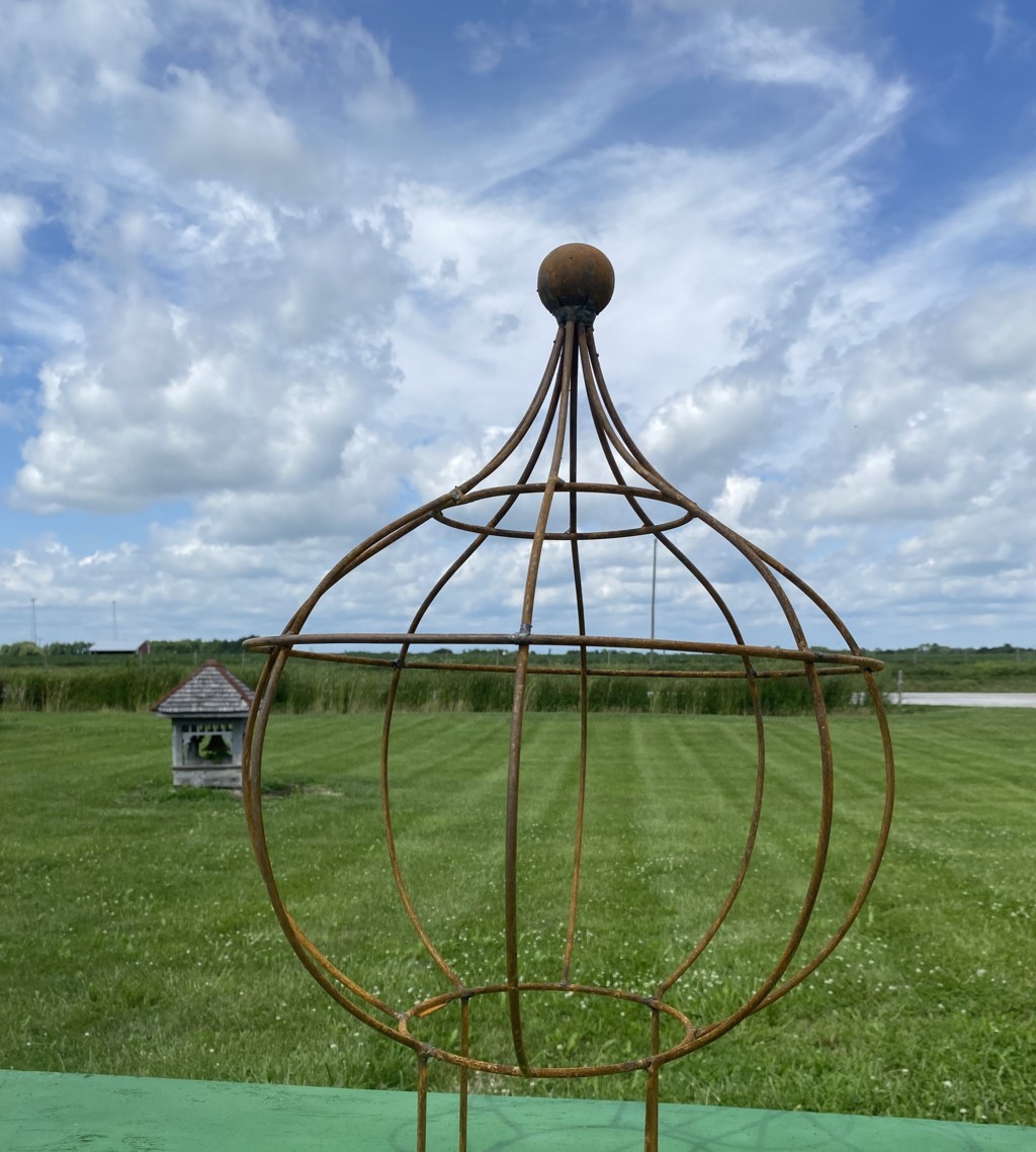 Wrought Iron Large Bob Topiary - Sphere Plant Support