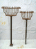Wrought Iron Georgian Border Column Flower Baskets