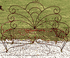 Wrought Iron Butterfly Bench - Metal Seating