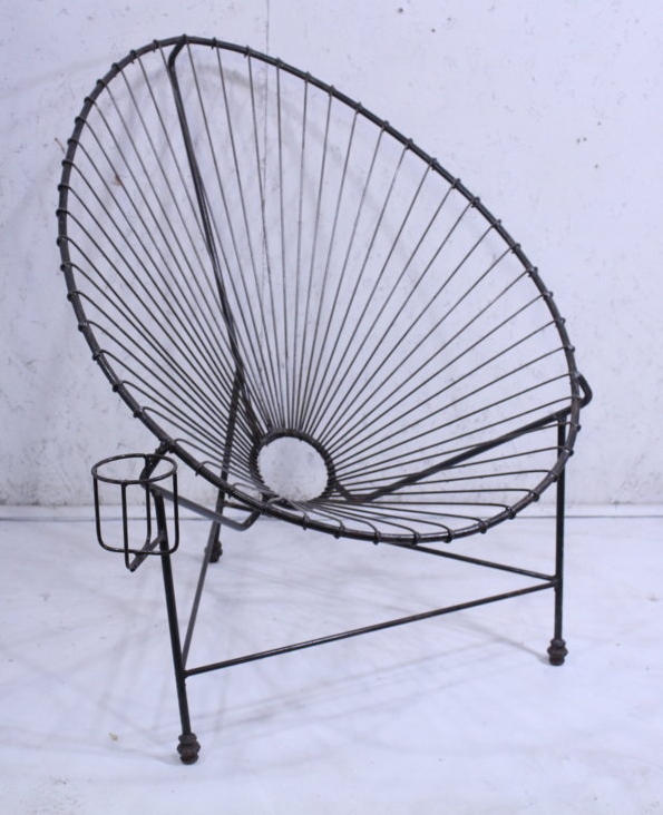 Wrought Iron Chair Metal Patio Seating