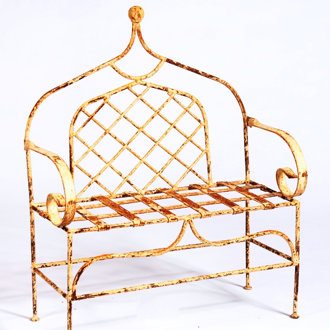 Wrought Iron Child's Ball Bench