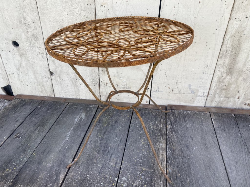 Wrought Iron Small Daisy Chair Patio Furniture