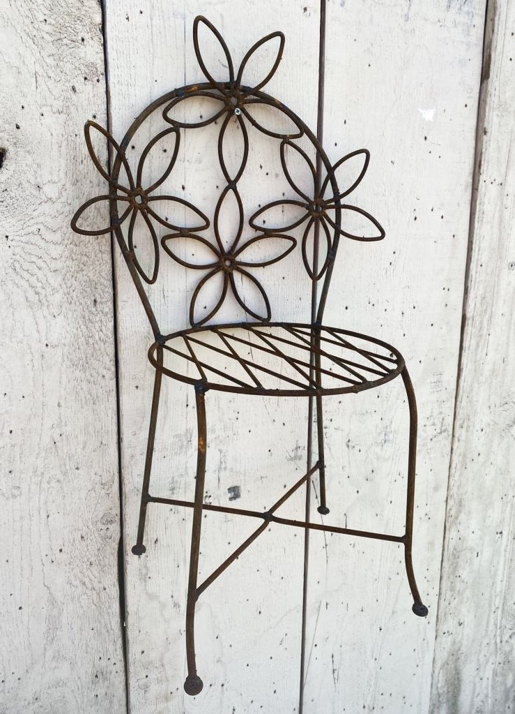 Wrought Iron Daisy Table Patio Furniture