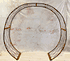 Wrought Iron Criss Cross Circle Arbor - Flower Garden Arch