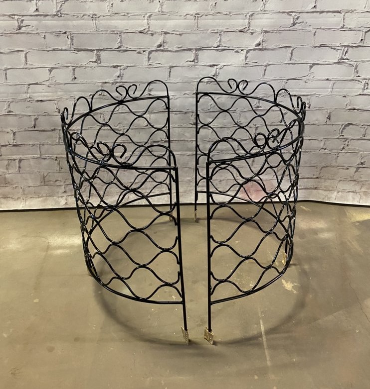 Wrought Iron Half Circle Fence Tree Surrounds