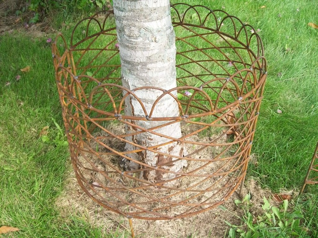 Wrought Iron Circle Garden Edging Fence