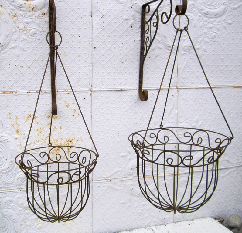 Wrought Iron Clementine Hanging Baskets in 2 Sizes