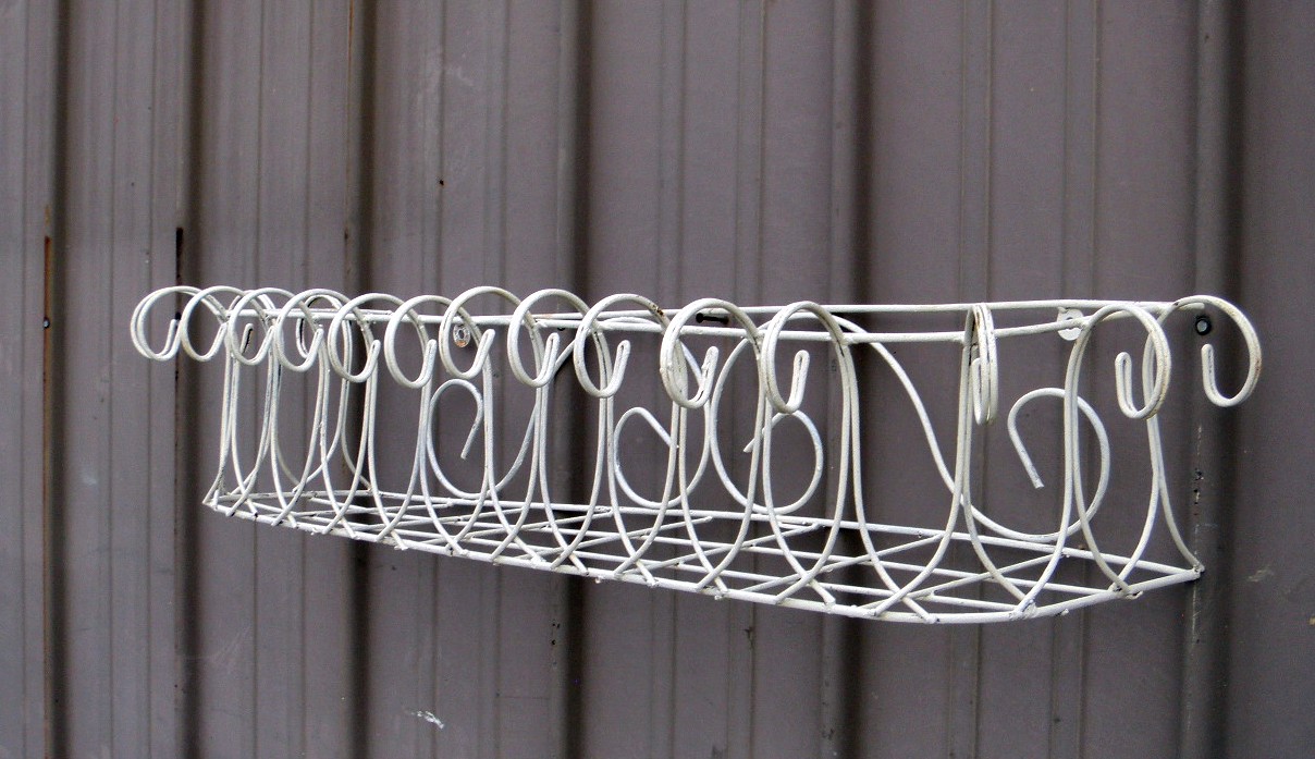 Wrought Iron Country Wire Window Boxes
