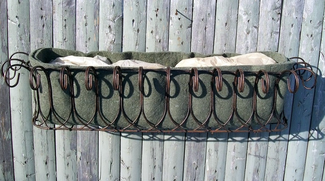 Wrought Iron Country Wire Window Boxes