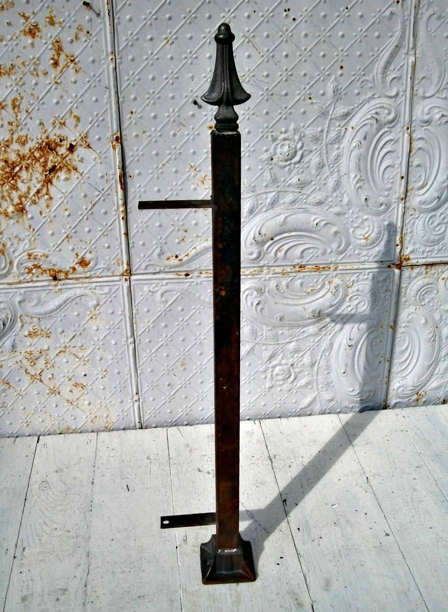 Wrought Iron Double Swing Yard Gates - Antique Style Stakes - 5' x 5'