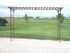 84" Wrought Iron Double Wide Mission Arbor