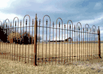 3 Foot Tall Wrought Iron Fence & Gate | A Rustic Garden